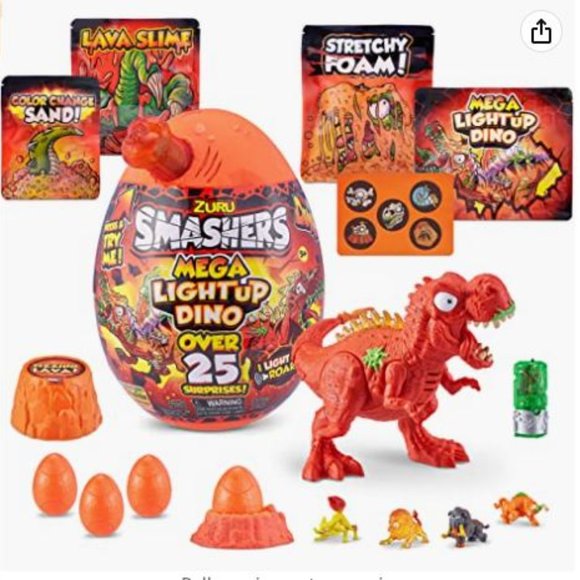 Zuru Smashers | Toys | Nwt Zuru Smashers Mega Light Up Dino Trex Series ...